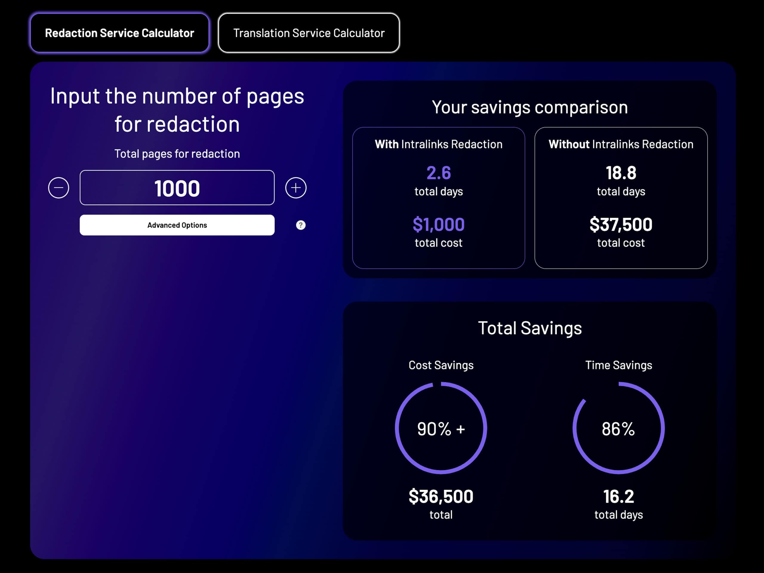 Deal Services ROI Calculator | SS&C Intralinks